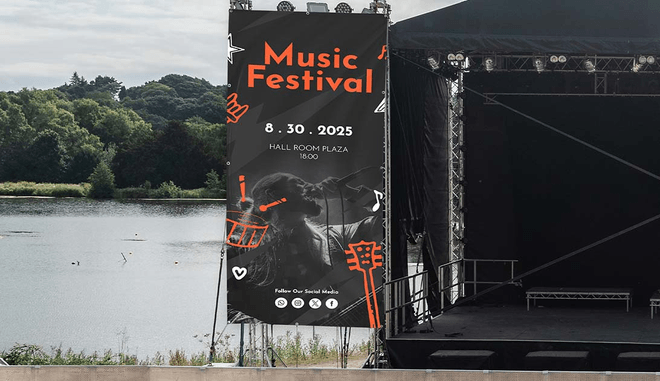 Custom Band Banners | Printmoz