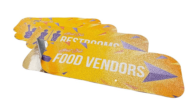 Custom Outdoor Decals Street & Sidewalk | Concrete Stickers