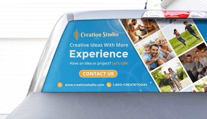 Custom Perforated Window Vinyl | Printmoz