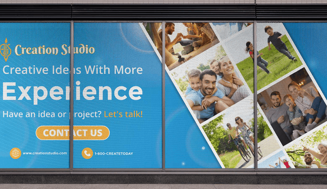 Custom Perforated Window Vinyl | Printmoz