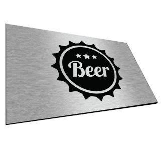 Custom Brushed Aluminum Signs | Printmoz