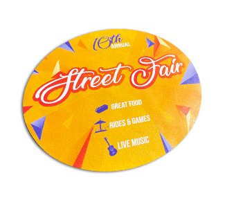 Custom Outdoor Decals Street & Sidewalk | Concrete Stickers