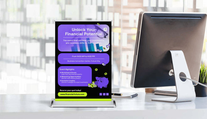 Table Top Retractable Banners| Printmoz