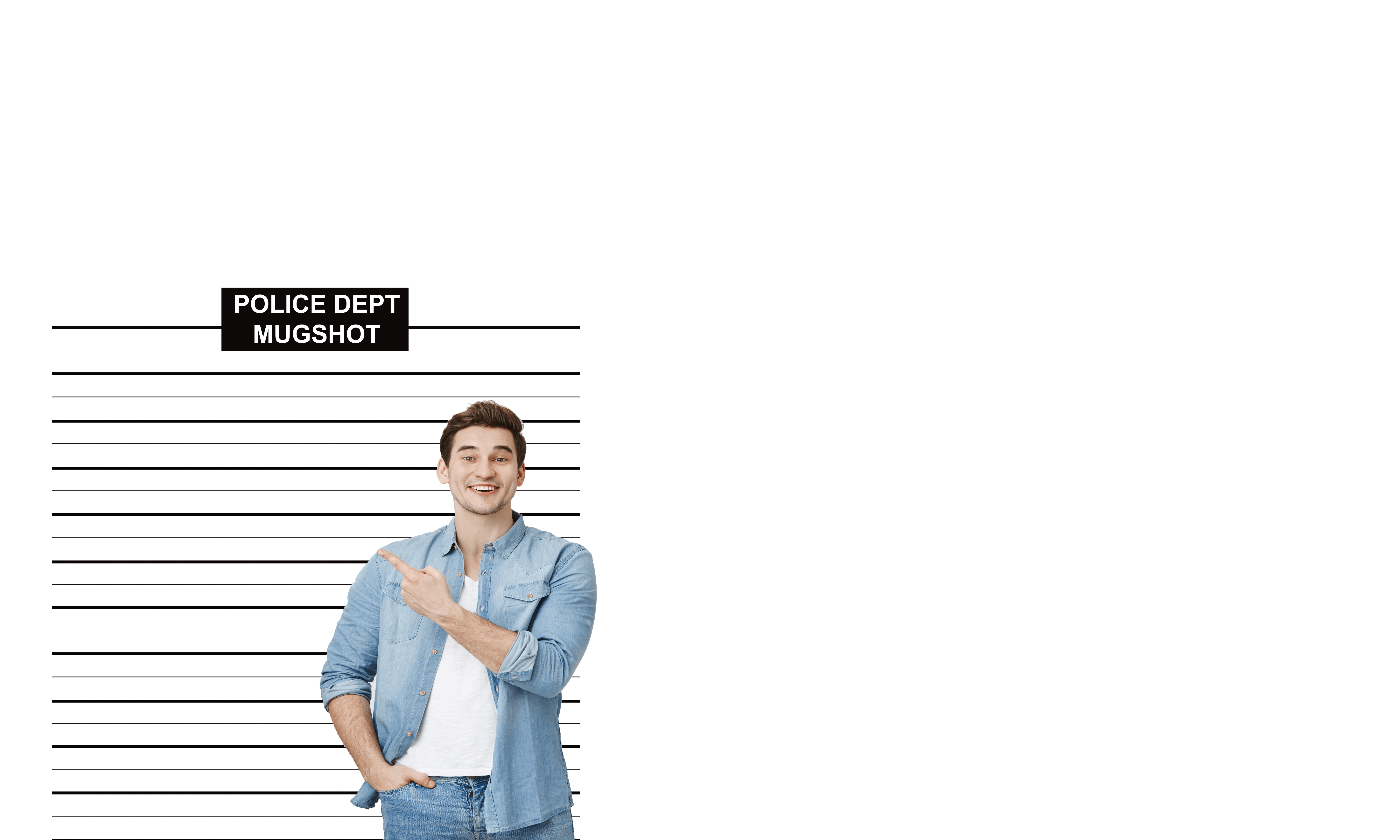 round backdrop mugshot