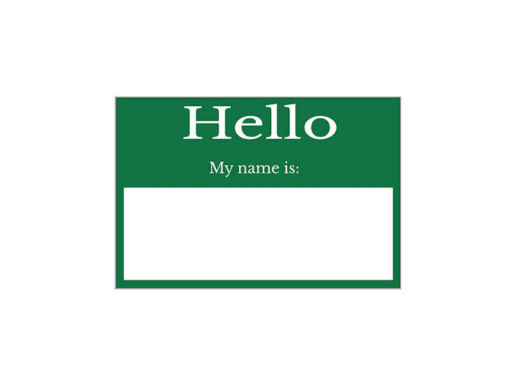 How to make Name Tag Stickers and Decals