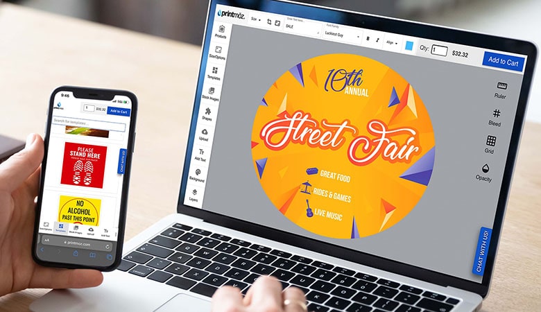 Custom Outdoor Decals Street & Sidewalk | Concrete Stickers